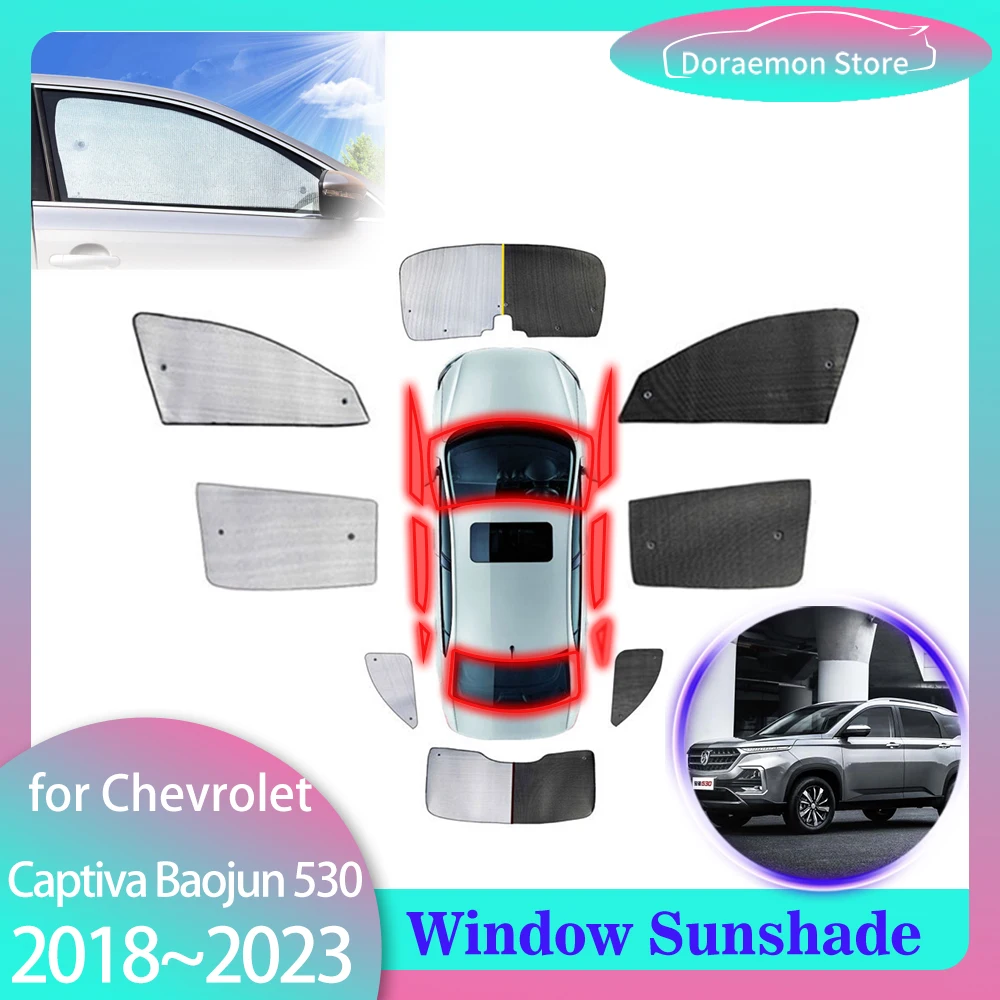 Full Cover Sunshades For Chevrolet Captiva Baojun 530 CN202S MG Hector ...