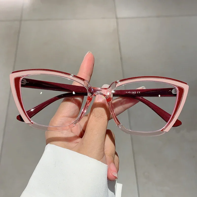 KAMMPT Vintage Cat Eye Women Eyeglasses 2023 New Stylish Blue Light ...