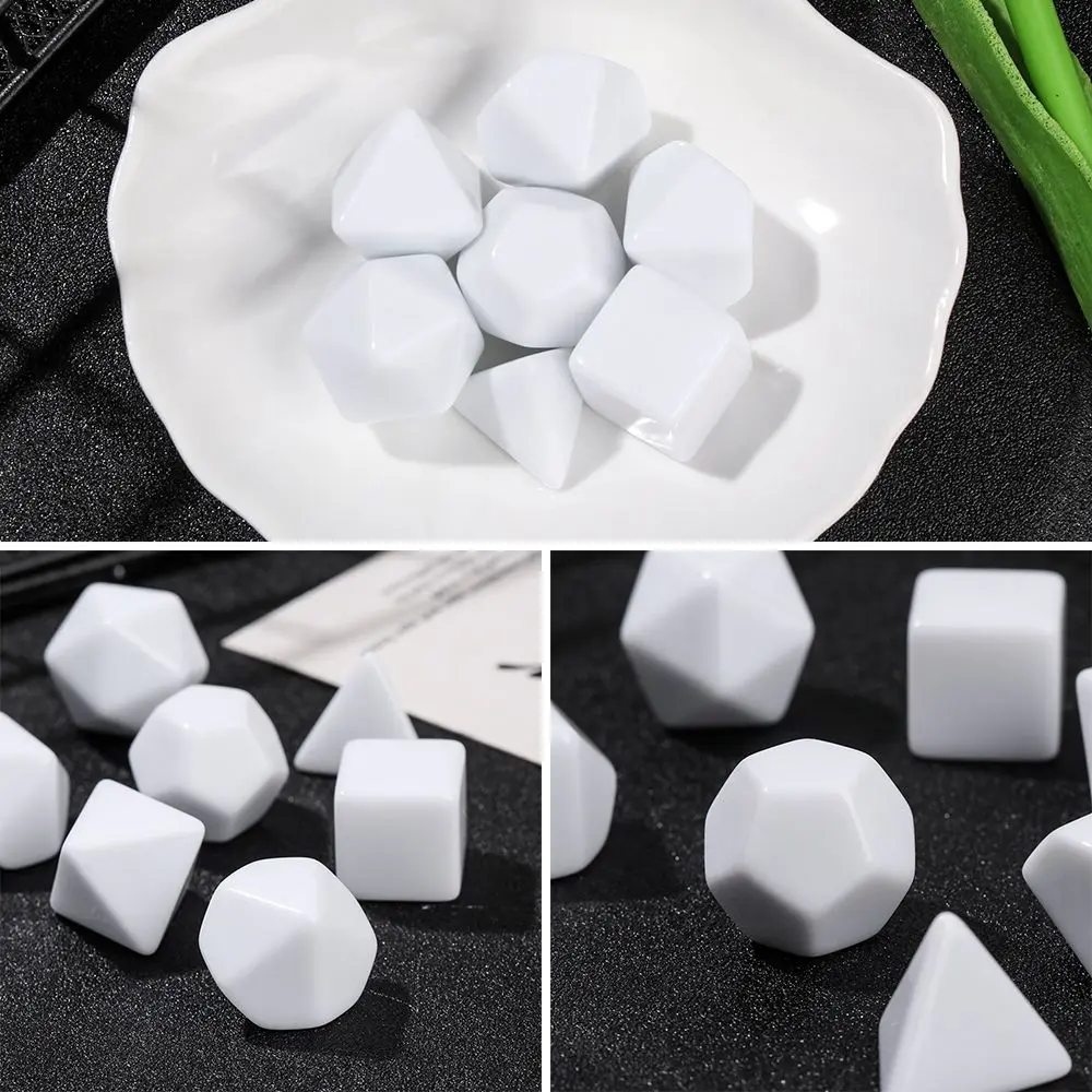 D4 D6 D8 D10 D12 D20 Multi-Sided Acrylic Board Playing Game Dices Set ...