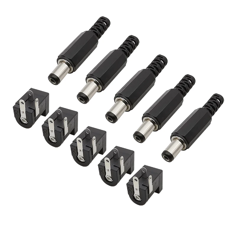 5Pair-DC-005-5-5mm-x-2-1mm-DC-Power-Socket-Jack-Female-PCB-Mount ...