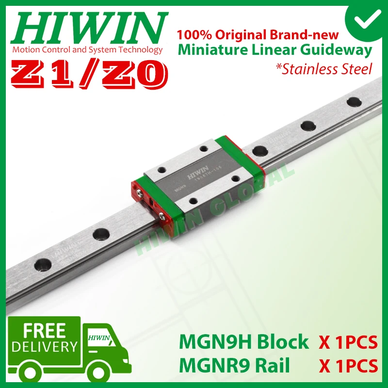 HIWIN-MGN9-Stainless-Steel-MGN9H-Linear-Rail-100-150-200-250-300-350 ...