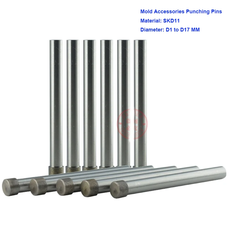 10PCS Mold Parts Shoulder Punching Stamping Die Accessories SKD11 T Punch Pins