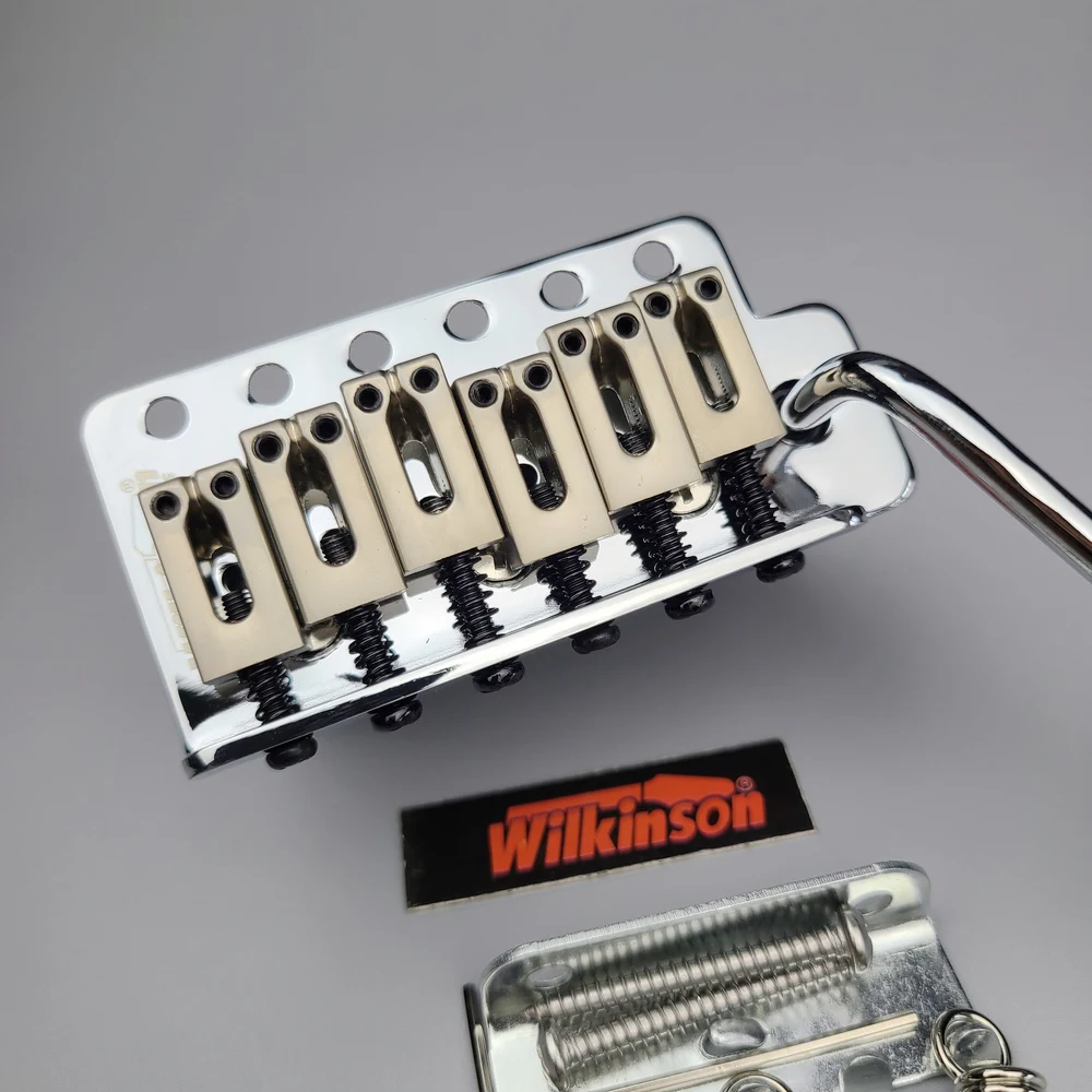 Wilkinson-Tremolo-Bridge-System-For-ST-Electric-Guitar-Chrome-Silver ...