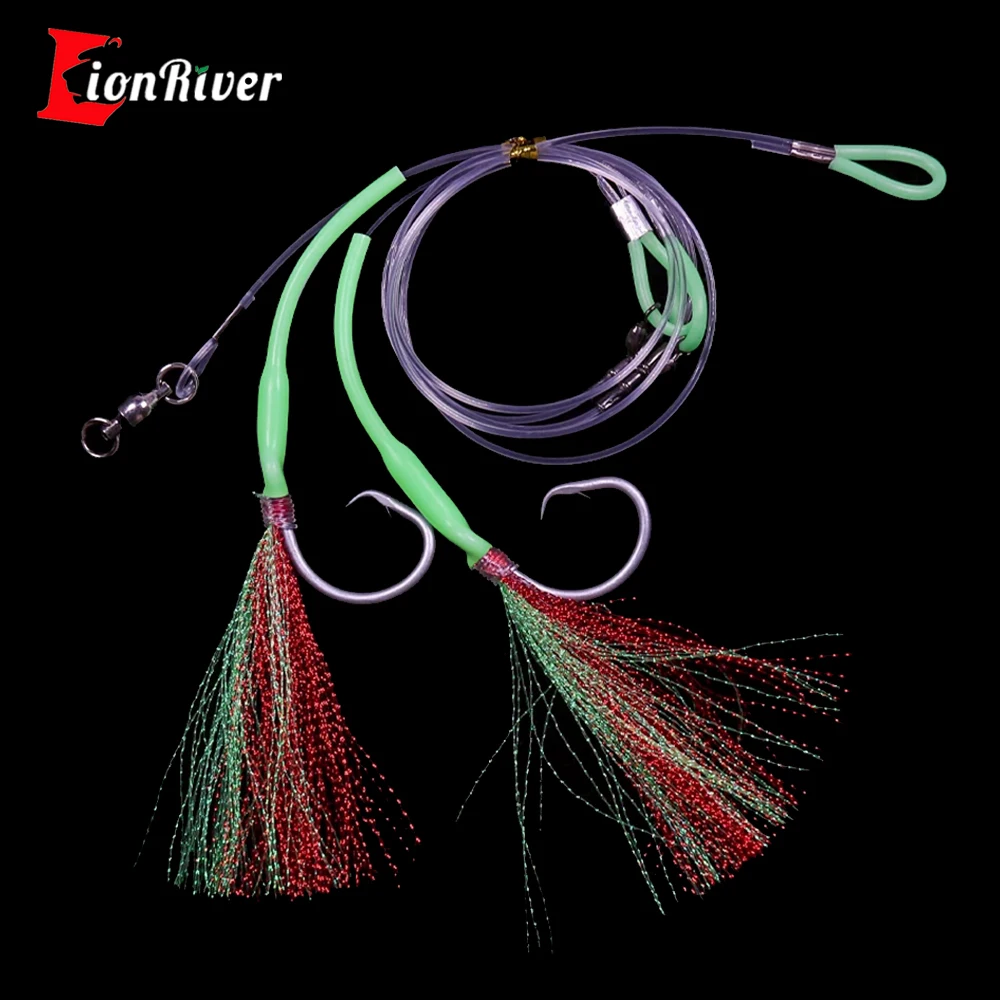 LIONRIVER-Hapuka-Grouper-Cod-Sabiki-Flasher-Rigs-Saltwater-Artificial ...