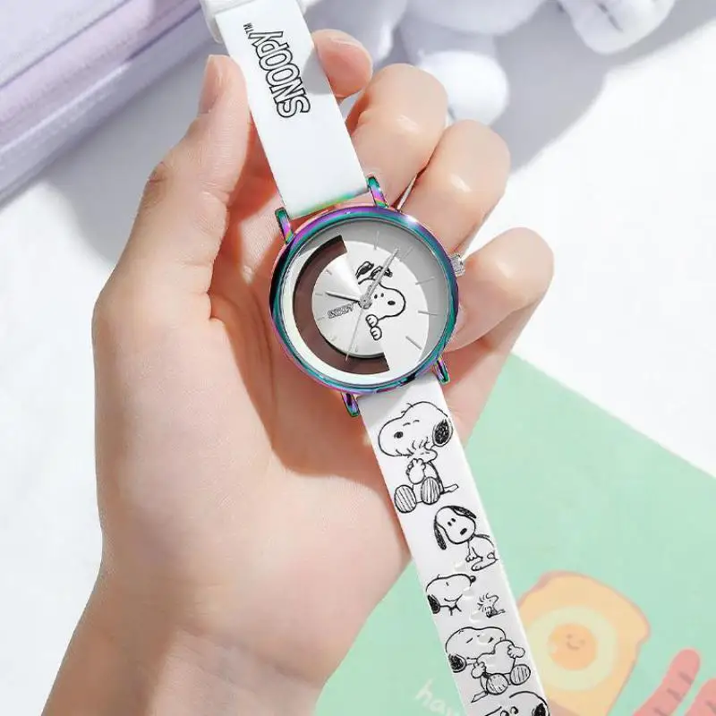 Snoopy-Peanuts-For-Women-Watch-Hollow-Skeleton-Cartoon-Dial-Girl-Quartz ...