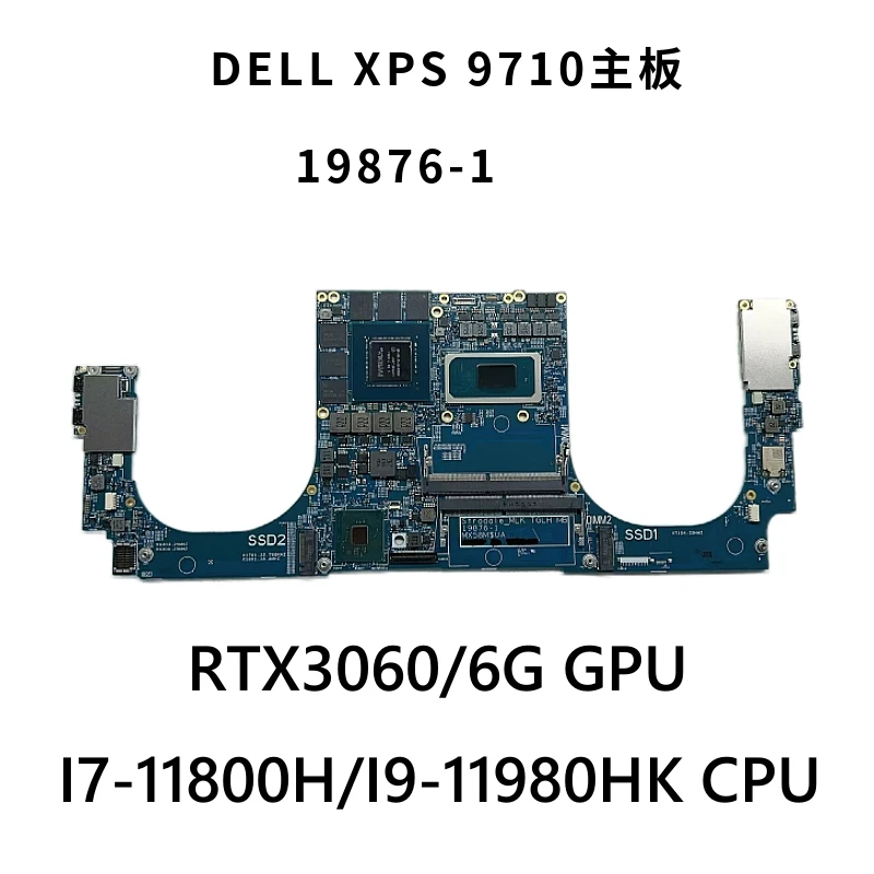 19876 1 With I7 11800H/I9 11980HK CPU RTX3060/6G GPU Mainboard For Dell ...