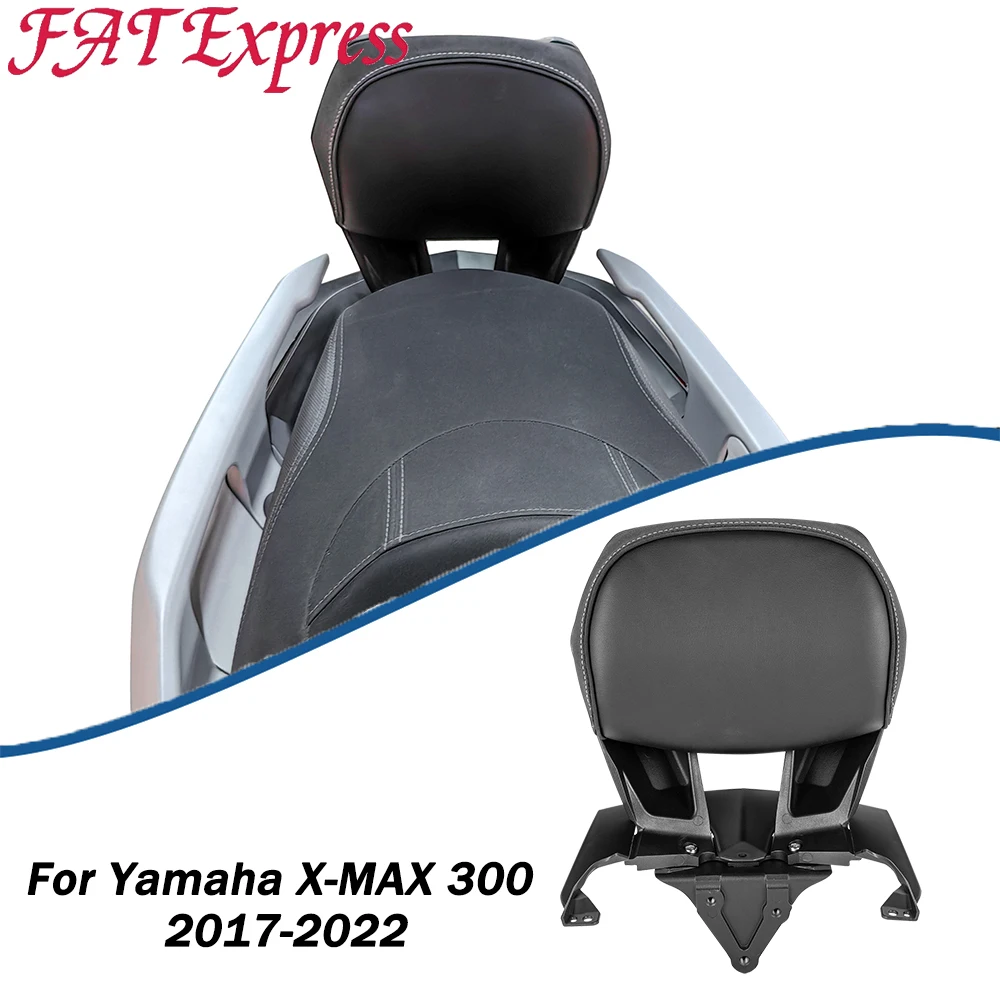 Motorcycle Rear Passenger Backrest Seat Tailstock Back Rest Cushion Pad ...