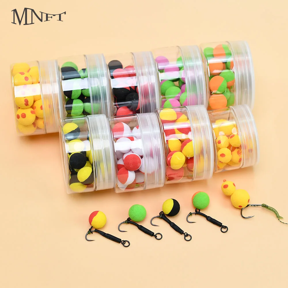 24Pcs/Box 10mm 12mm 14mm Fishing Float Soft Ball Beads Buoyancy Ball ...