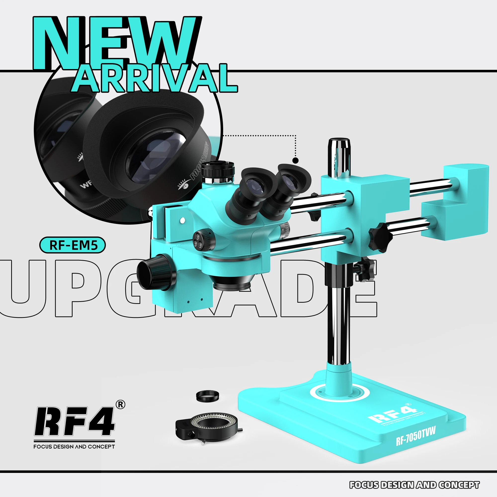 RF4-7X-50X-360-Rotation-Dual-Arm-Bracket-Boom-Lndustrial-Laboratory ...