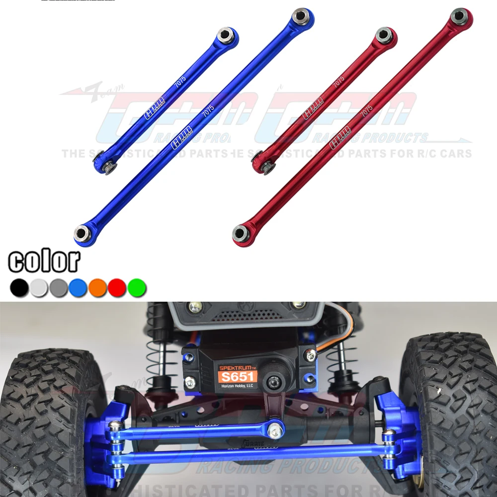 GPM-Metal-Alloy-Front-Steering-Link-Tie-Rod-Set-AXI214001-for-AXIAL-1 ...