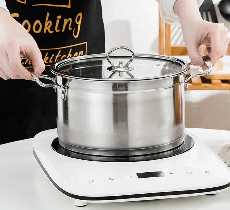 1pcs-Stainless-Steel-Double-Bottom-Pot-Soup-Pot-Nonmagnetic-Cooking-Pot ...