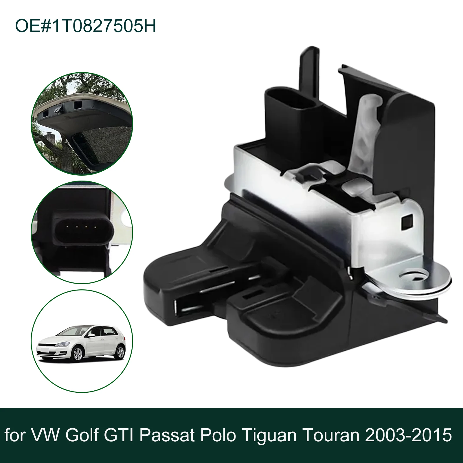 1T0827505H Rear Tailgate Boot Trunk Lid Lock Latch for VW Golf GTI ...