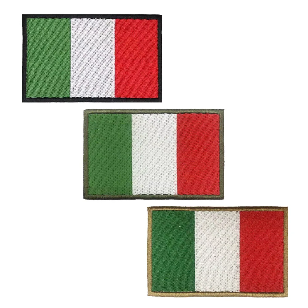 1PC-Italian-Flag-Italy-Armband-Embroidered-Patch-Hook-Loop-Or-Iron-On-Embroidery-Badge-Cloth ...
