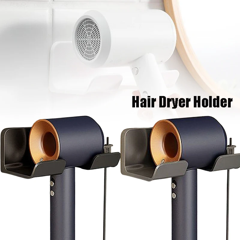 Hair Dryer Holder Wall Mounted Hair Straightener Dryer Hair Stand ...