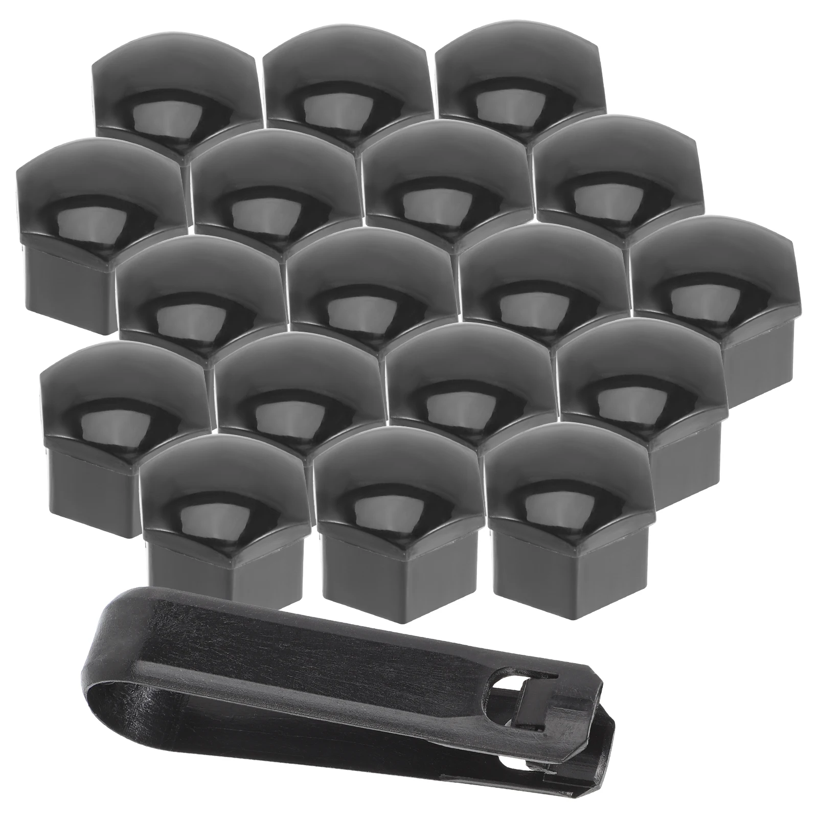 20Pcs Black Lug Nut Covers Heavy Duty Waterproof Bolt Caps for Auto Car ...