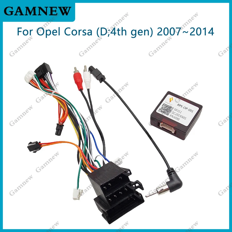 Car-16pin-Android-Audio-Wiring-Harness-With-Canbus-Box-For-Opel-Corsa ...