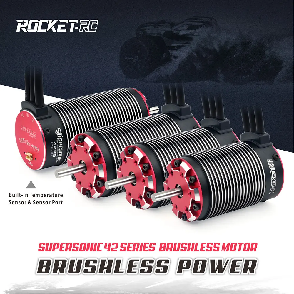 Ultrapasse Hobby Rocket-Motor sem escova para carro RC e barco, V2 ...