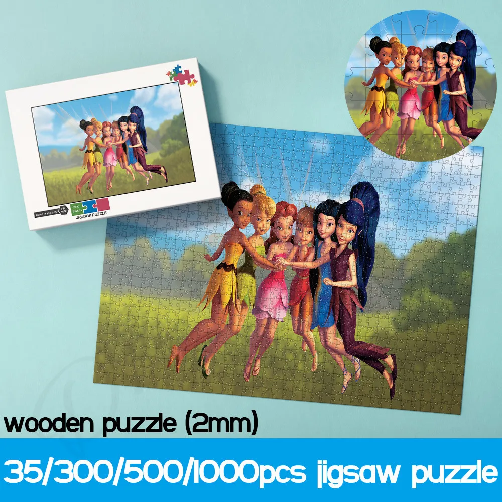 Tinker Bell Full Characters Puzzles Disney Animated Film Cartoon ...