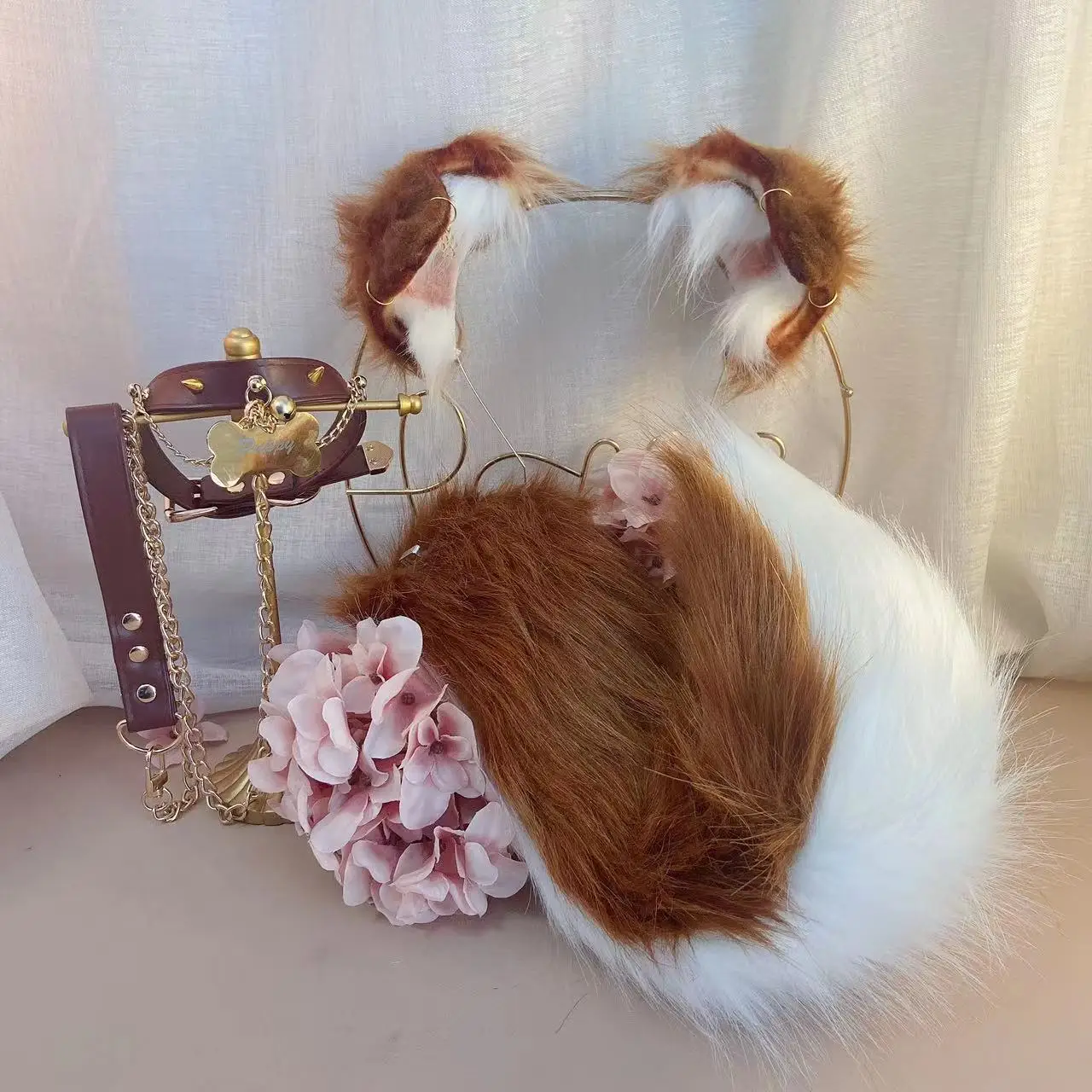 C-o-pastor-besta-orelha-kc-beasttail-lobo-gato-raposa-prata-grampo-de ...