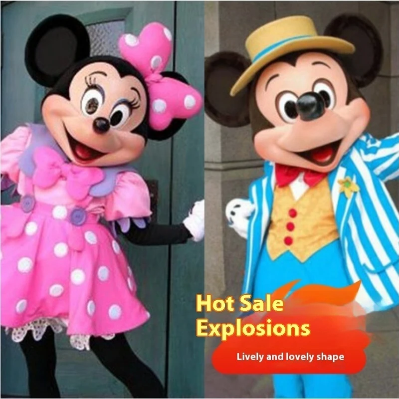 Anime-Mickey-Minnie-Maus-Cosplay-Maskottchen-Spielzeug-Kost-m-Cartoon ...
