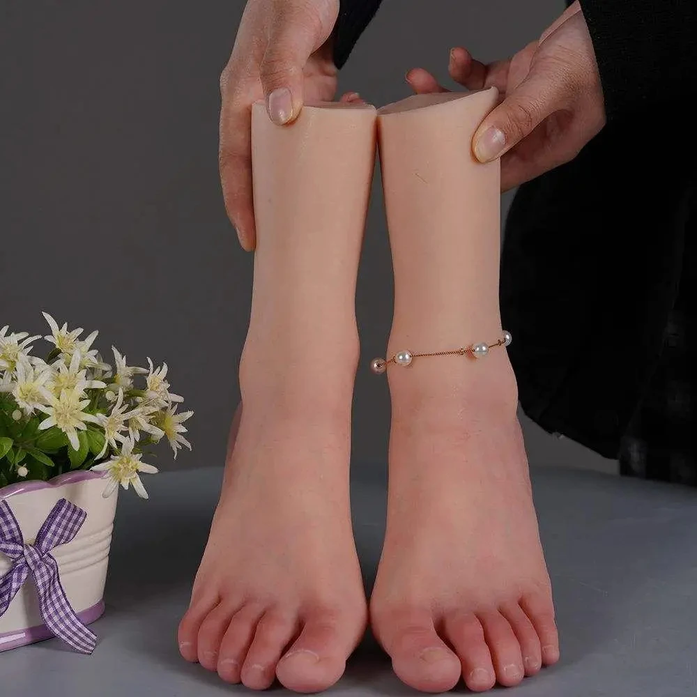 Female-Mannequin-Foot-Artificial-Simulated-Silicone-Mannequin-Feet ...