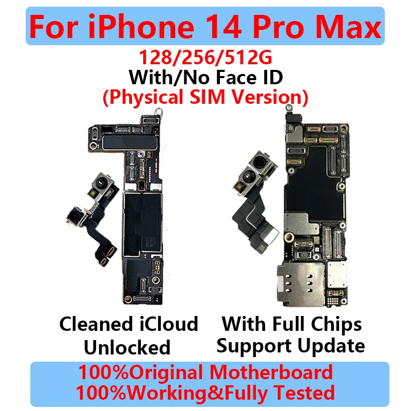 Fully-Tested-Original-Mainboard-For-iPhone-14-Pro-Max-Motherboard-With ...
