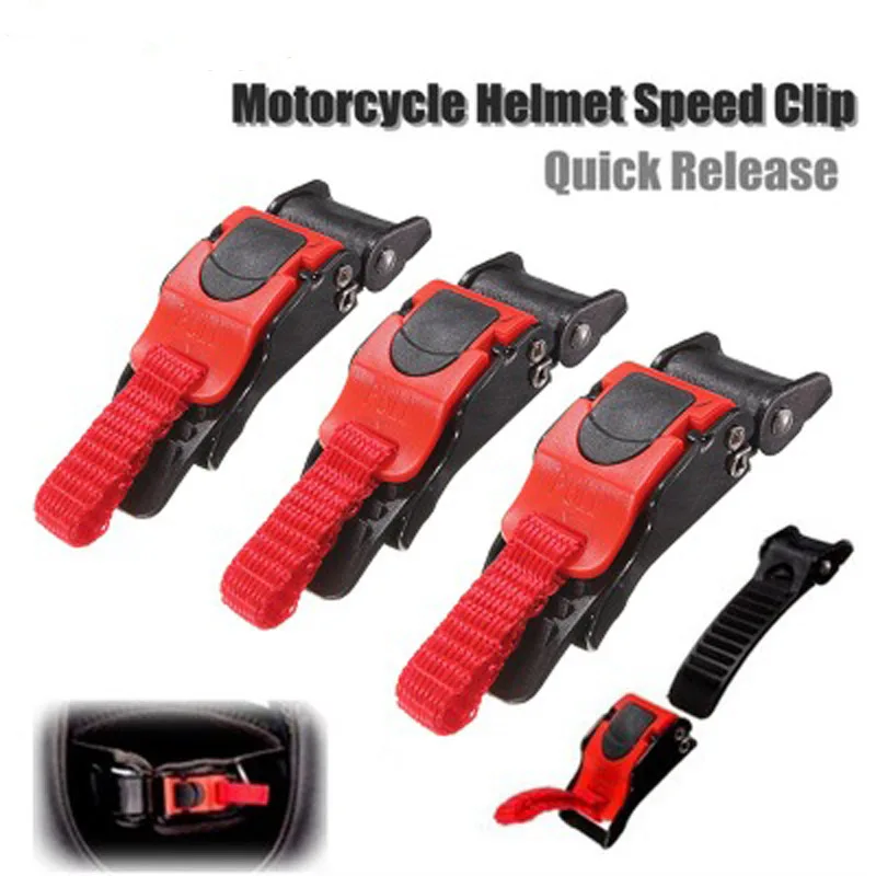 Plastic-Motorcycle-Helmet-Speed-Clip-Chin-Strap-Quick-Release-Pull ...