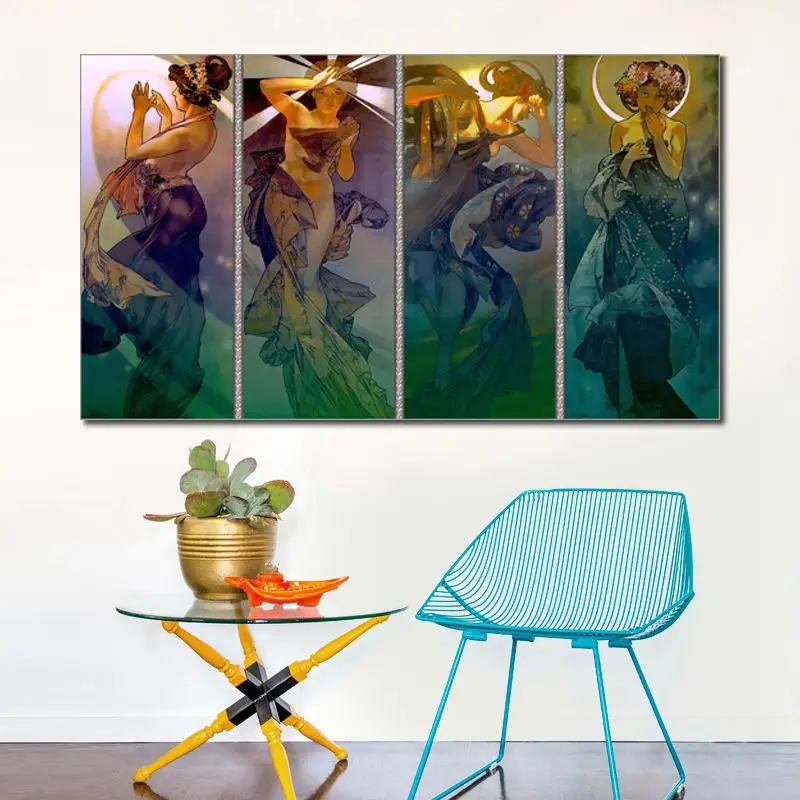 Alphonse Mucha Moon Wallpaper