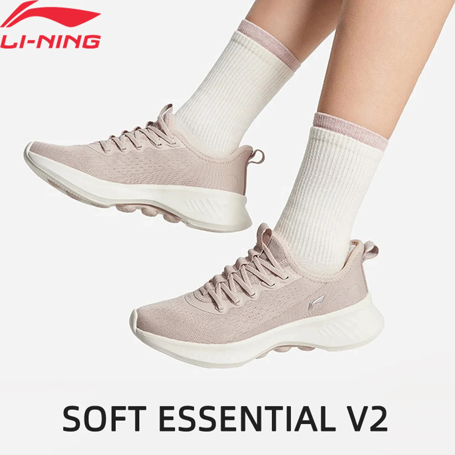 נעלי הליכה נשים Li-Ning SOFT ESSENTIAL V2 עם ריפוד גמיש ונוח, סניקרס קז ...