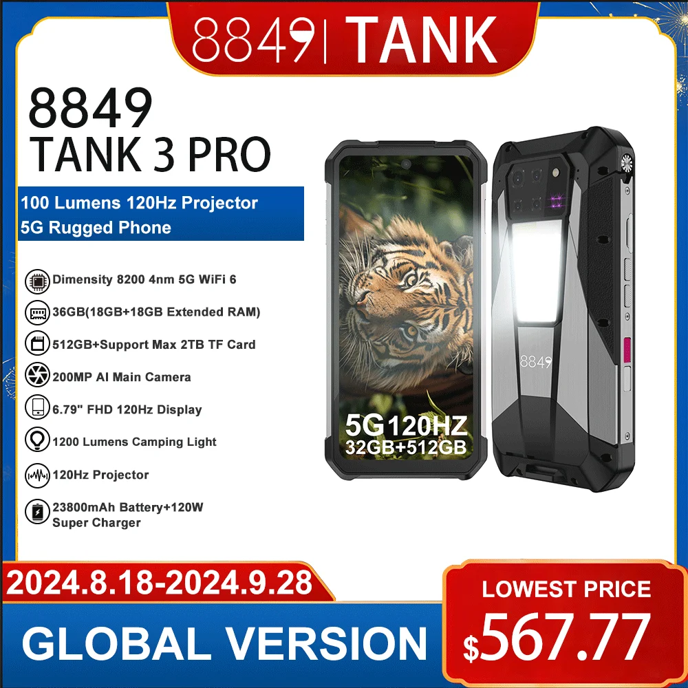 8849-Tank-3-Pro-by-Unihertz-Rugged-Smartphone-5G-with-100-Lumens ...