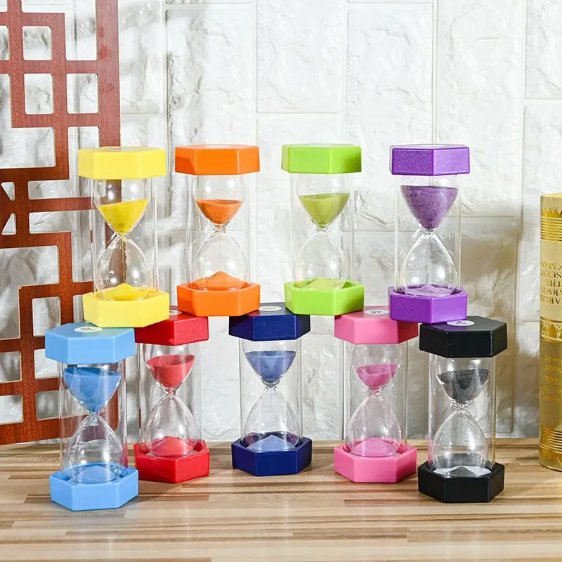 45-60-Minute-Colourful-Hexagonal-Hourglass-Safety-Fall-Proof-Timer ...