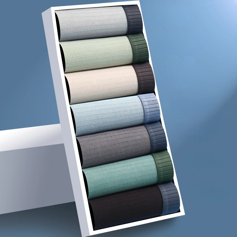 Fashion-Solid-Color-Men-Underwear-Cotton-Boxer-Shorts-Healthy-Soft ...