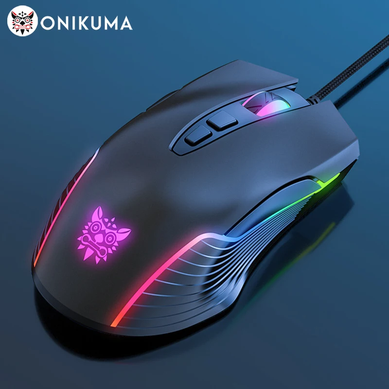 ONIKUMA-Mouse-Gamer-Wired-6-N-veis-Ajust-veis-6400-DPI-7-Bot-es-Program ...
