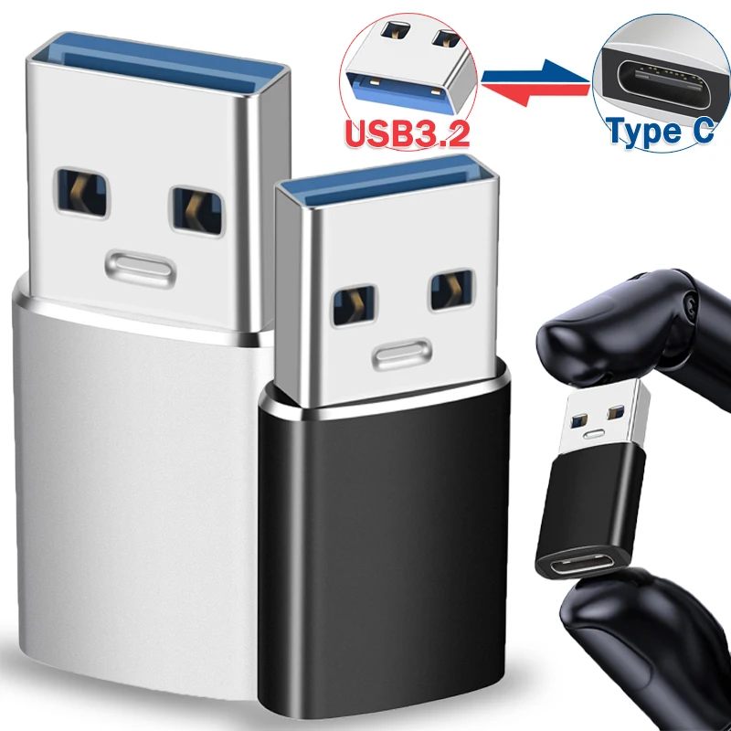 Mobile-Phone-Adapters-USB-3-2-Male-To-Type-C-Female-Fast-Transmission ...