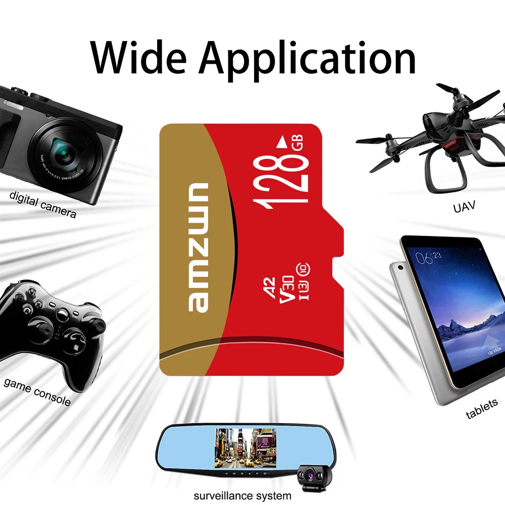 100% Original micro tf sd card class10 32 64 128 256 GB memory card ...