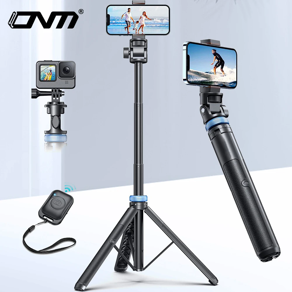 Newest-Selfie-Stick-Tripod-With-Wireless-Bluetooth-Remote-for-GoPro ...