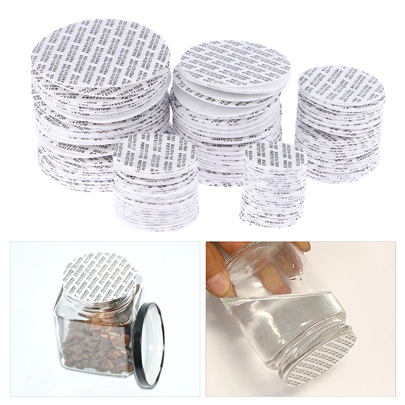 200Pcs Self-adhesive Foam Pressure Sensitive Seal Cap Lining Tamper ...