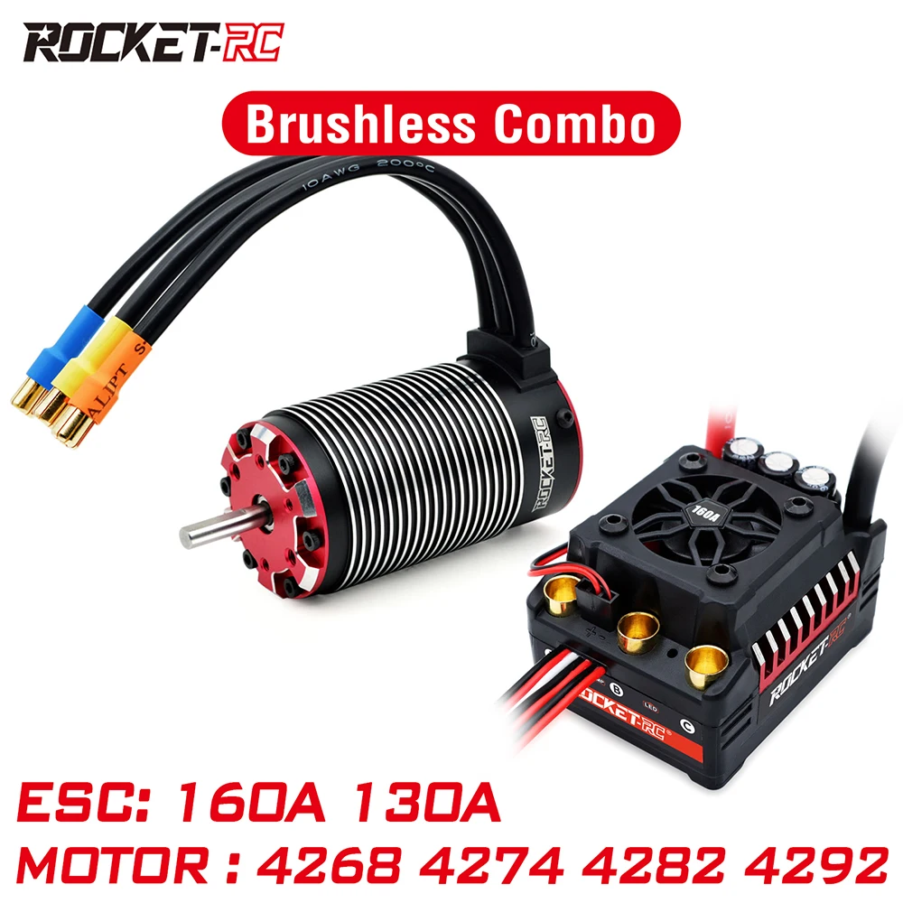 Surpass Hobby Rocket-Motor sin escobillas RC y Combo ESC 4268 4274 4282 ...