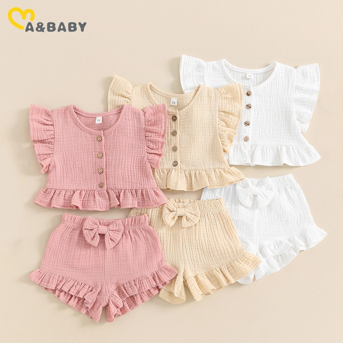 ma-baby-6M-4Y-Toddler-Infant-Kid-Baby-Girl-Clothes-Sets-Ruffle-Button ...