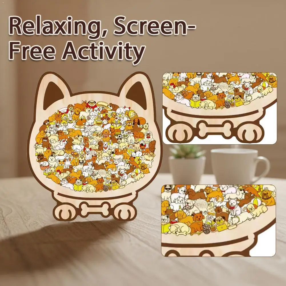 Colorful Wooden Puzzles Difficulty Brain Burning Puzzle Toy Gift Cute ...