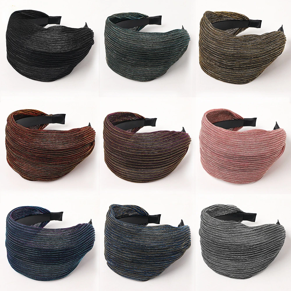 3-9inch-Wide-Hard-Headband-with-Teeth-for-Women-Girls-Hair-Band-Pleated ...