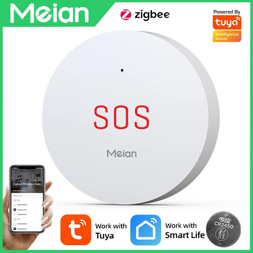 Zigbee Sos Emergency Button | Button Emergency Alarm Sos | Home ...