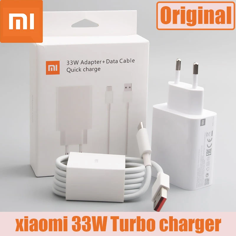 33w Charger Xiaomi Eu Turbo Charge Original Type C Cable For Xiaomi ...
