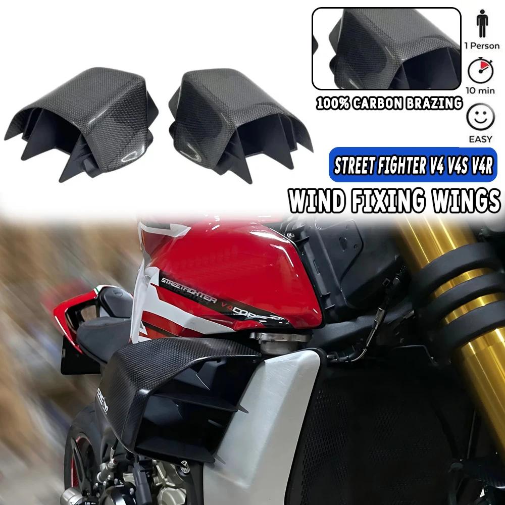 Carbon fiber V4s WINGLETKIT For Ducati Street Fighter V4R Motorcycle ...