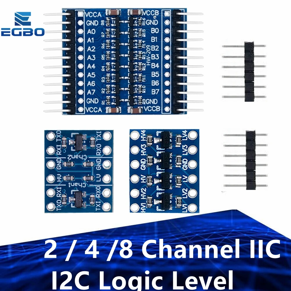 Generic 2 / 4 /8 Channel Iic I2c Logic Level Converter Bi-Directional Module 5v To 3.3v For ...