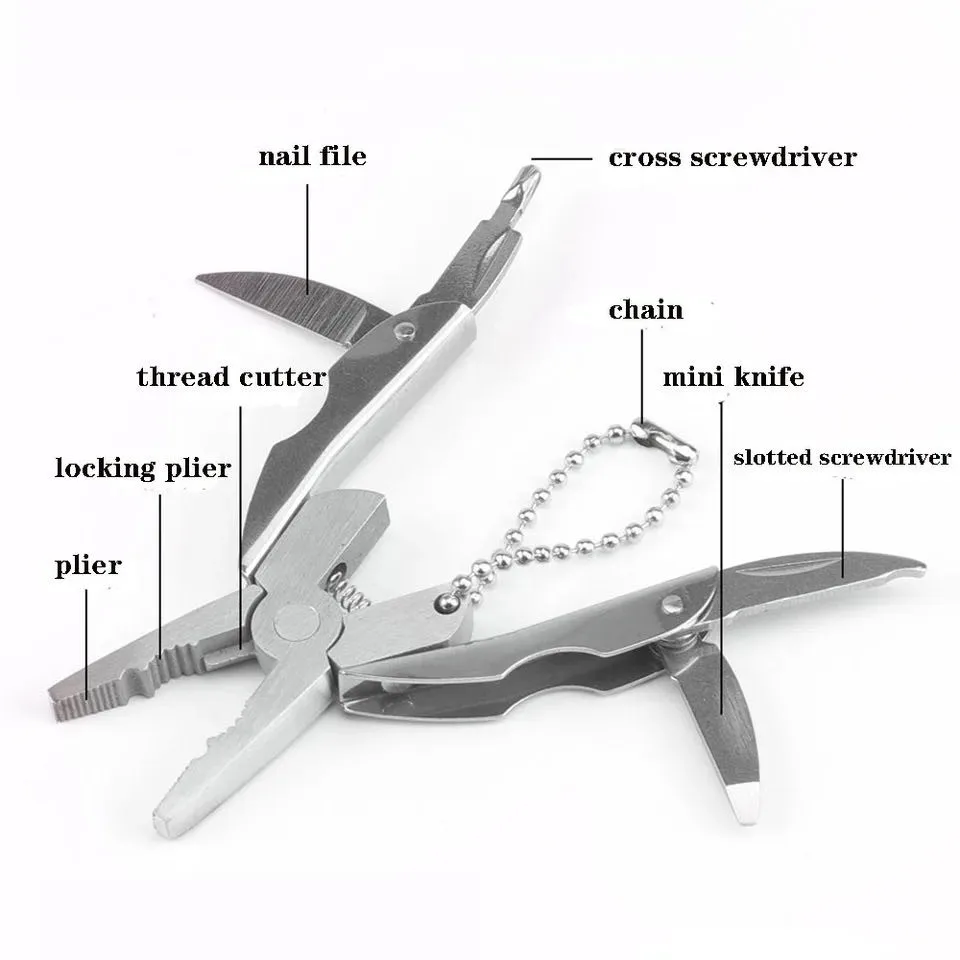 Key buckle Portable Multitool Pliers Knife Keychain Screwdriver Mini ...