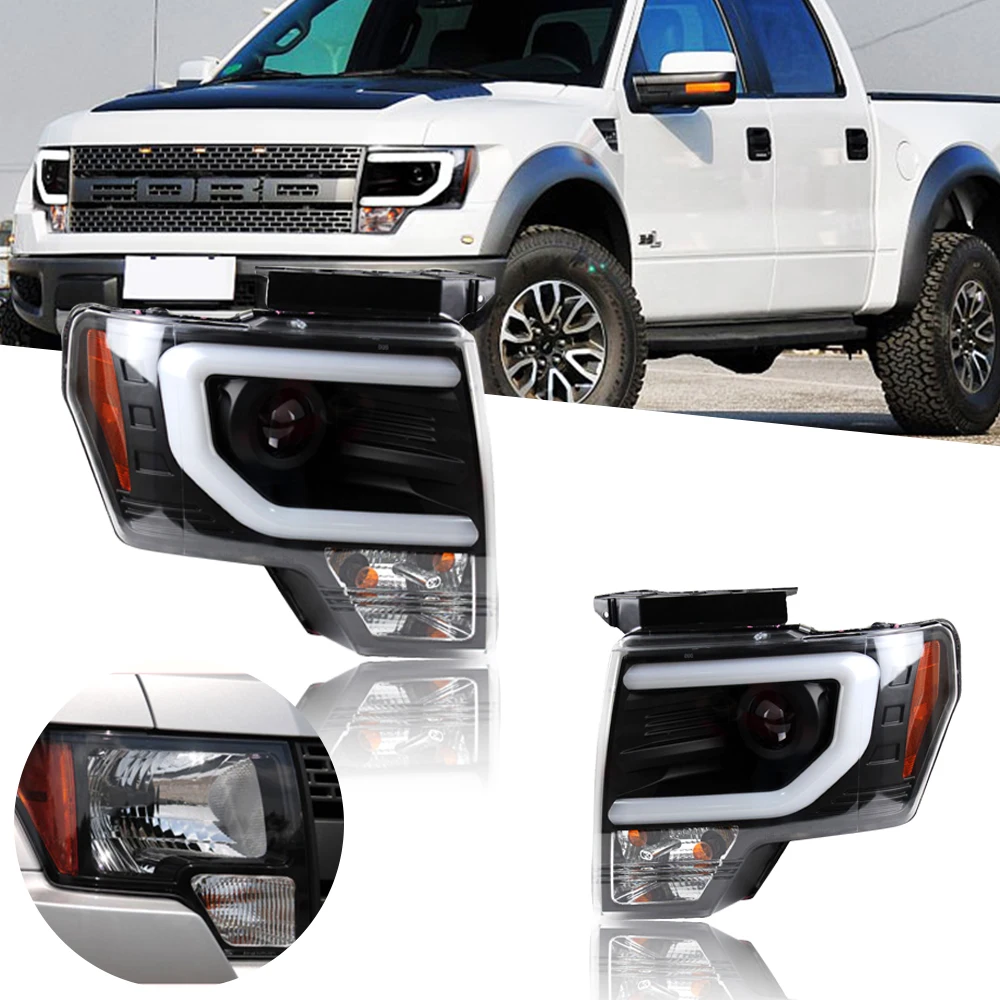 Headlight-For-Ford-Raptor-F150-Headlights-2009-2014-LED-Head-Lamp-Car ...
