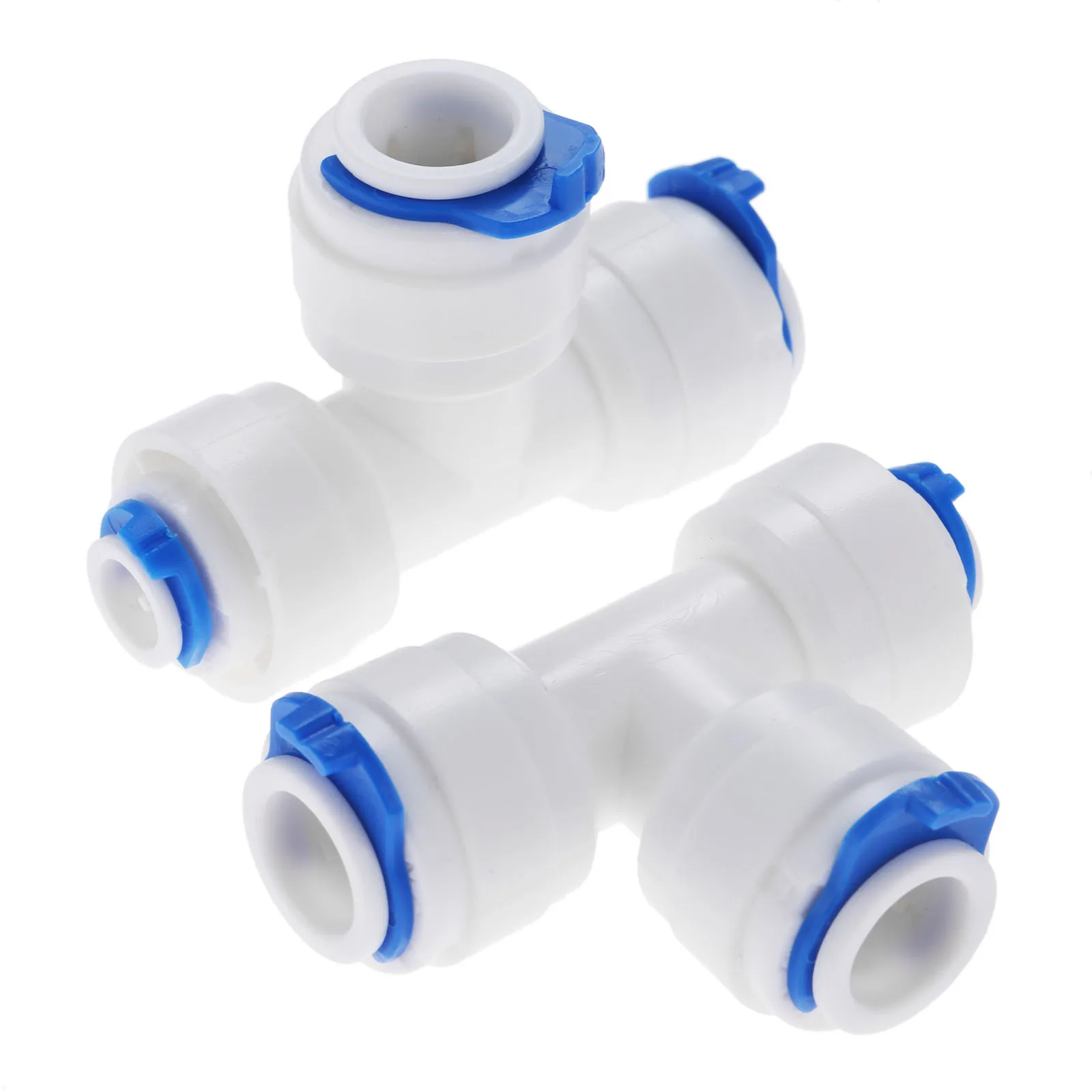 Dreld 2pcs 2 Way Equal Elbow Ro Water Plastic Pipe Fitting Reverse ...