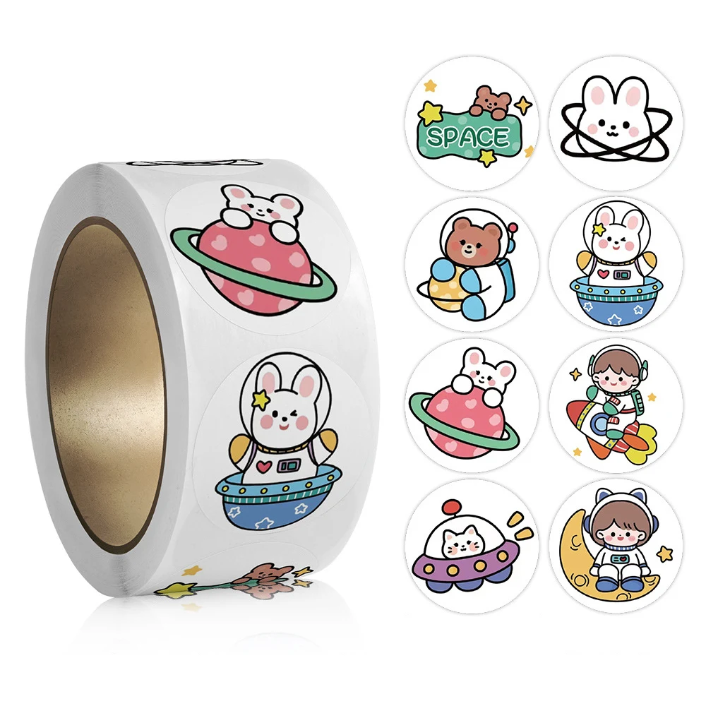 100-500Pcs-2-5cm-Korean-Cute-Animal-Stickers-Roll-for-Envelope-Praise ...