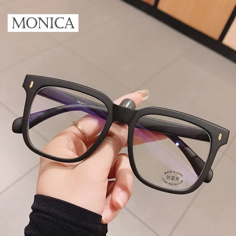 Oversized-Myopia-Glasses-Women-Men-Big-Frame-Blue-Light-Blocking ...